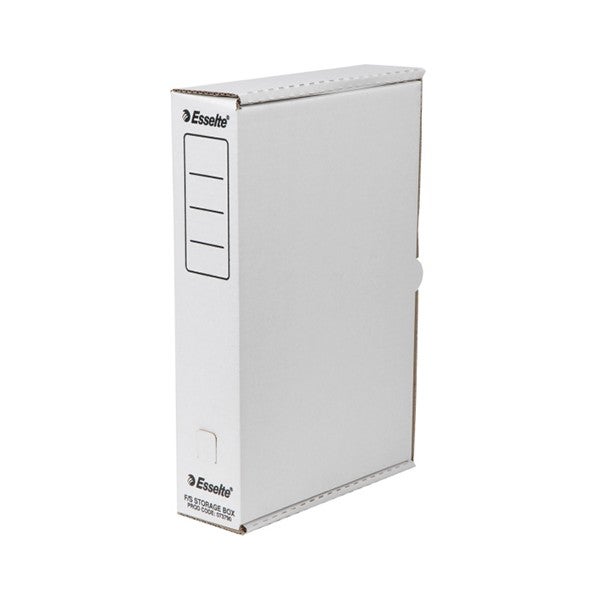 Esselte Storage Box Foolscap White | Paper Plus