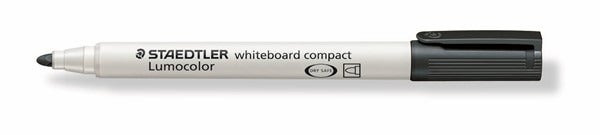 Staedtler Lumocolour Whiteboard Marker Compact, 341, Black | Paper Plus