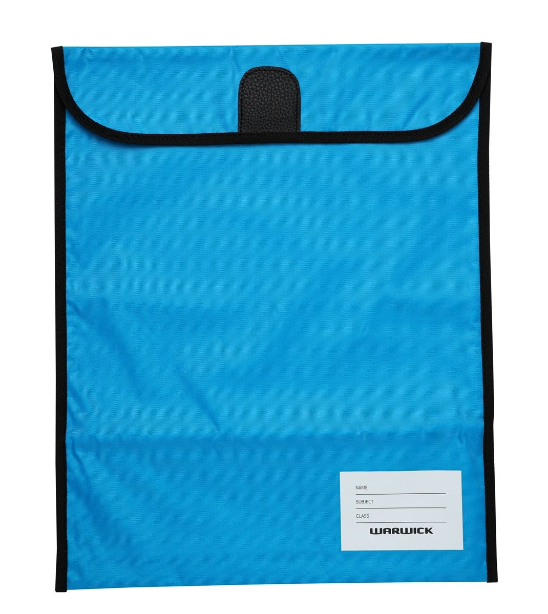 Warwick Homework Bag XL 450x360mm Hook & Loop Blue | Paper Plus