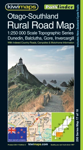 Rural Road Maps Otago Southland by Kiwimaps | Paper Plus