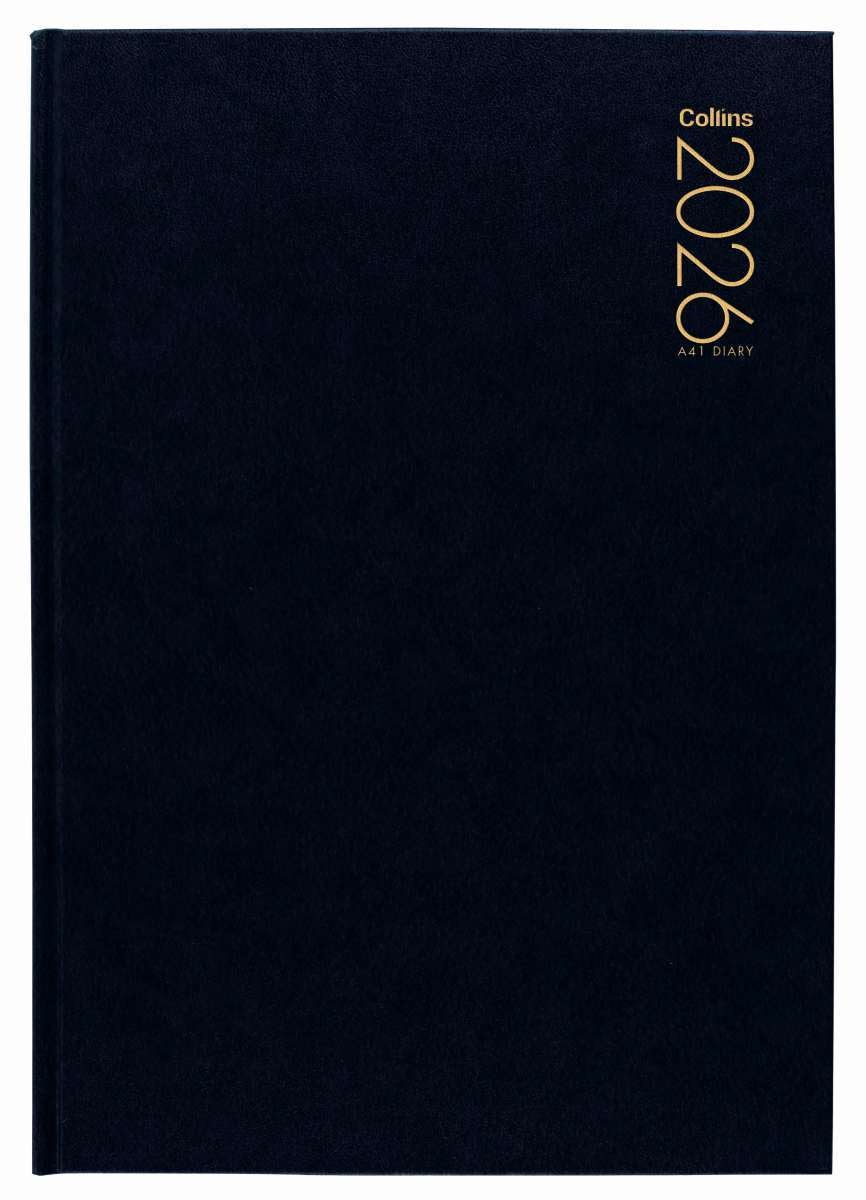 2026 Collins A41 Day to Page Black Diary | Paper Plus