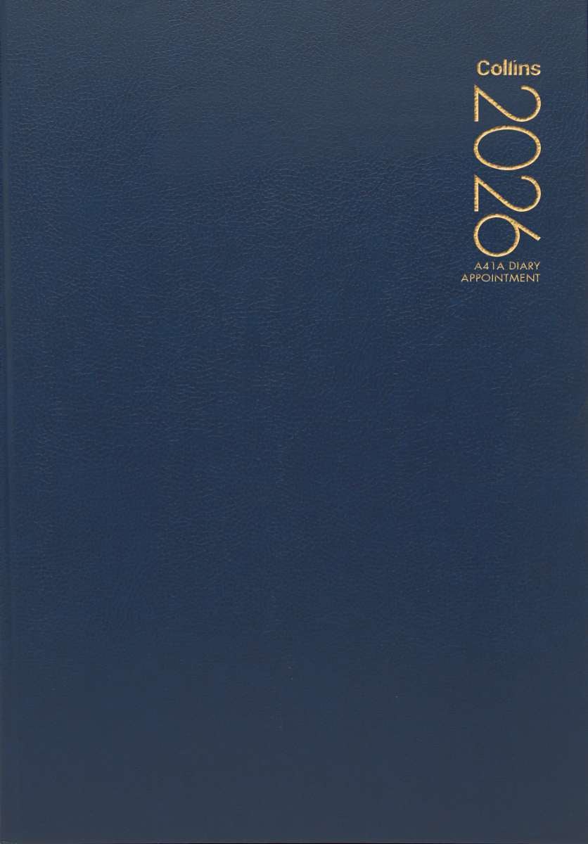 2026 Collins A41A Day to Page Appointment Navy Diary | Paper Plus