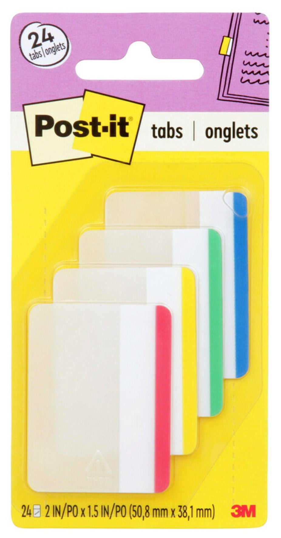 Post-It Durable Tabs 686F-1 50X38 Pk24 | Paper Plus