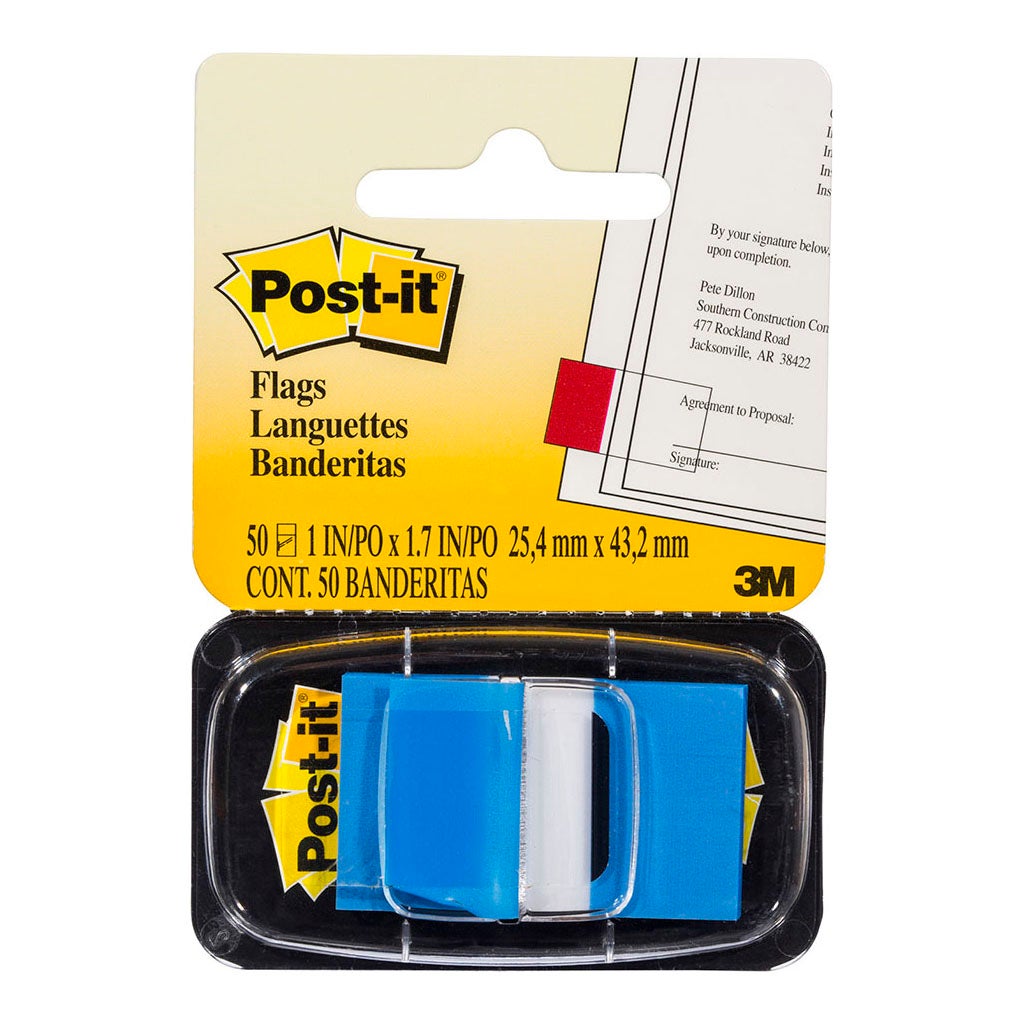 Post-It Flags 680 Blue 25X43 Pk50 | Paper Plus