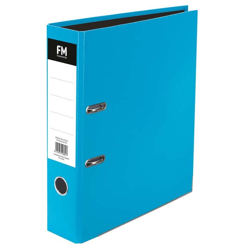 Filemaster Vivid A4 Lever Arch Binder Blue | Paper Plus