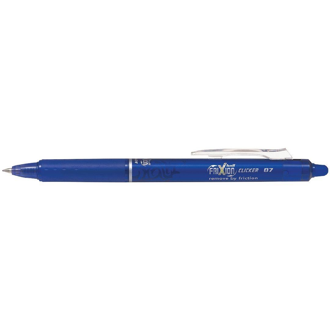 Pilot Frixion Clicker Erasable 0.7mm Fine Pen Blue | Paper Plus