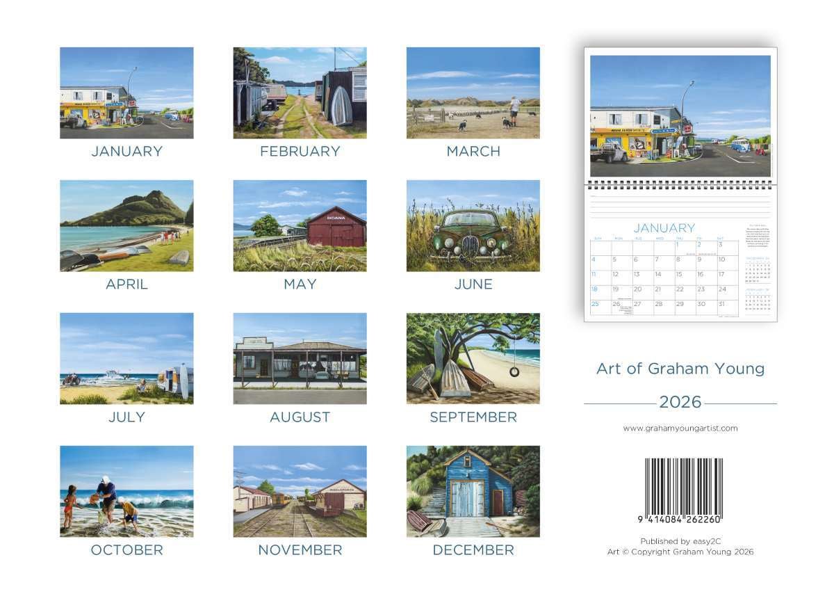 2026 Art of Graham Young Calendar | Paper Plus