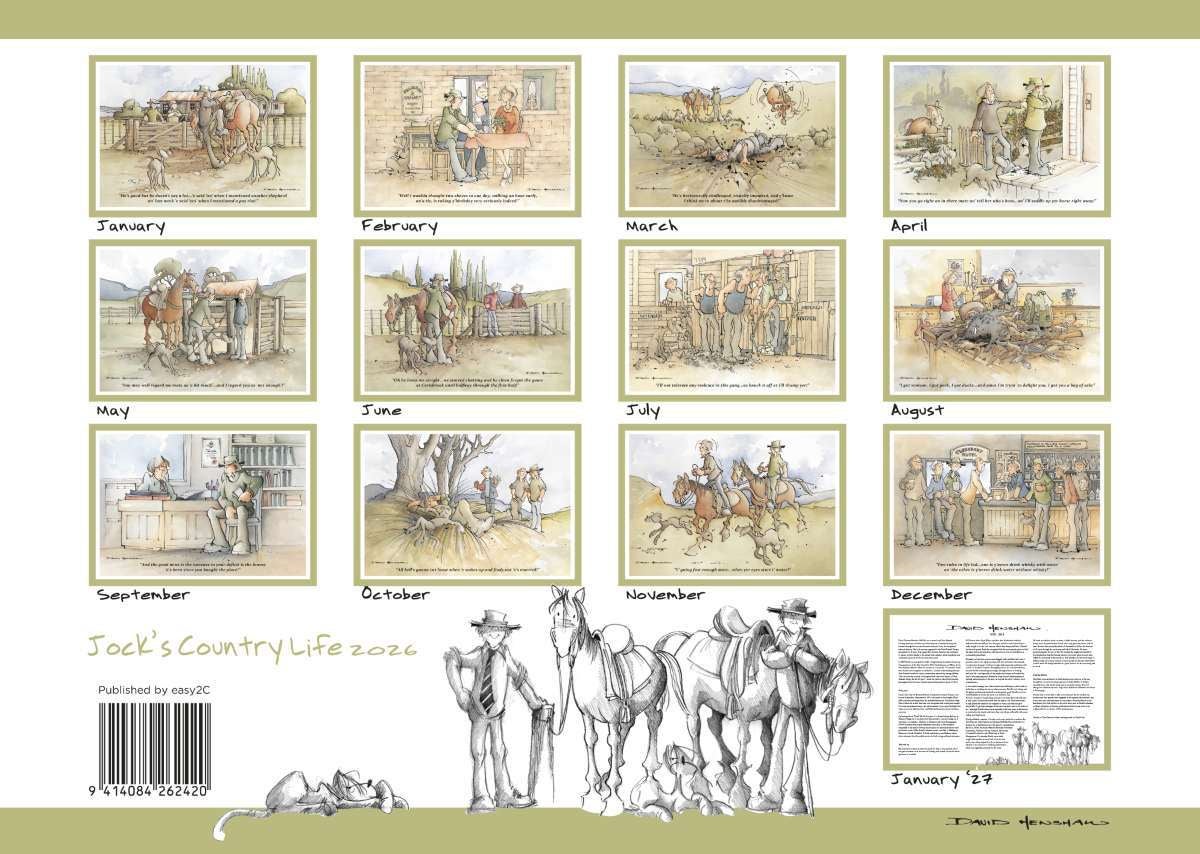 2026 Jocks Country Life Calendar | Paper Plus