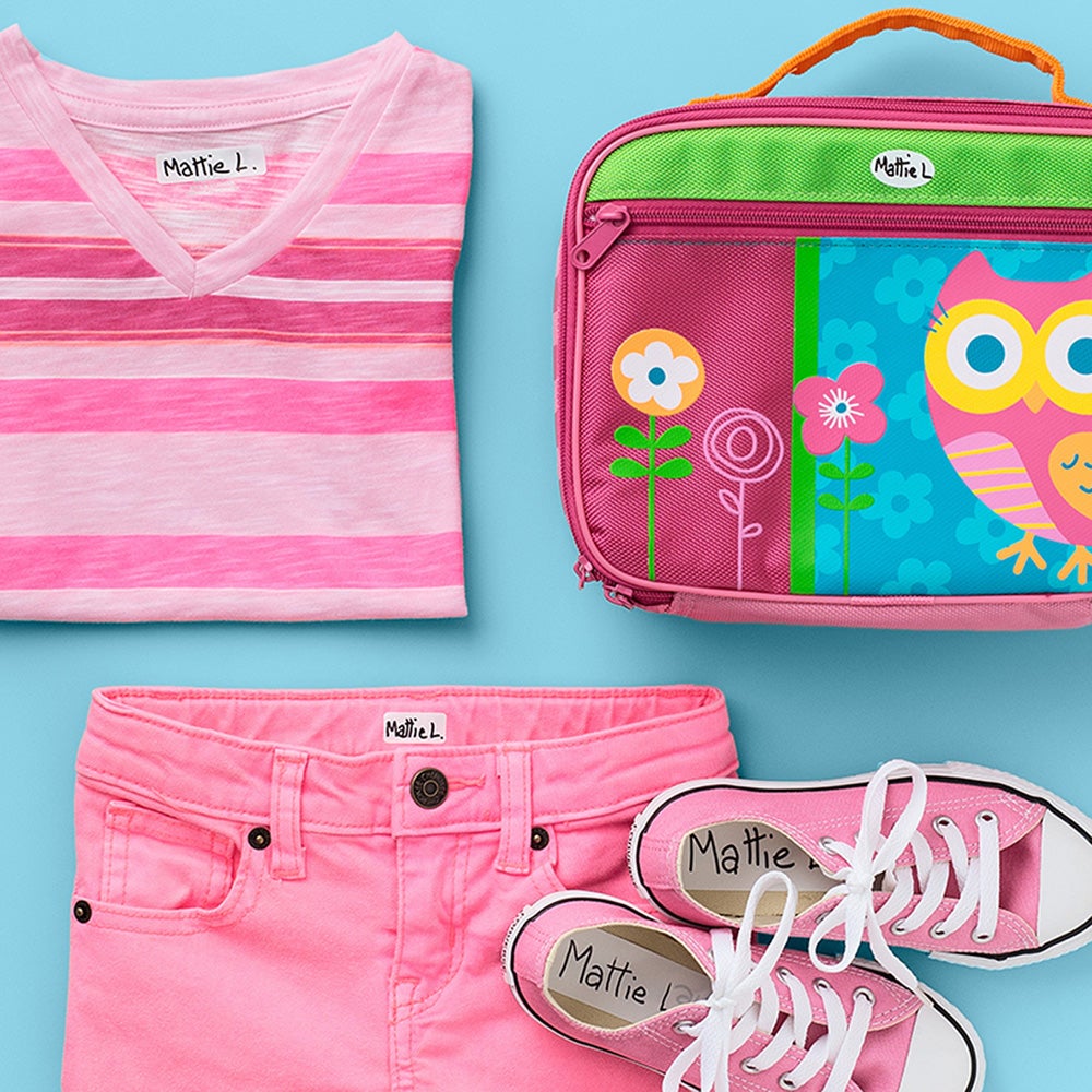 Avery Label Kids No-Iron Fabric Assorted Shape And Size 15up 3 Sheets ...