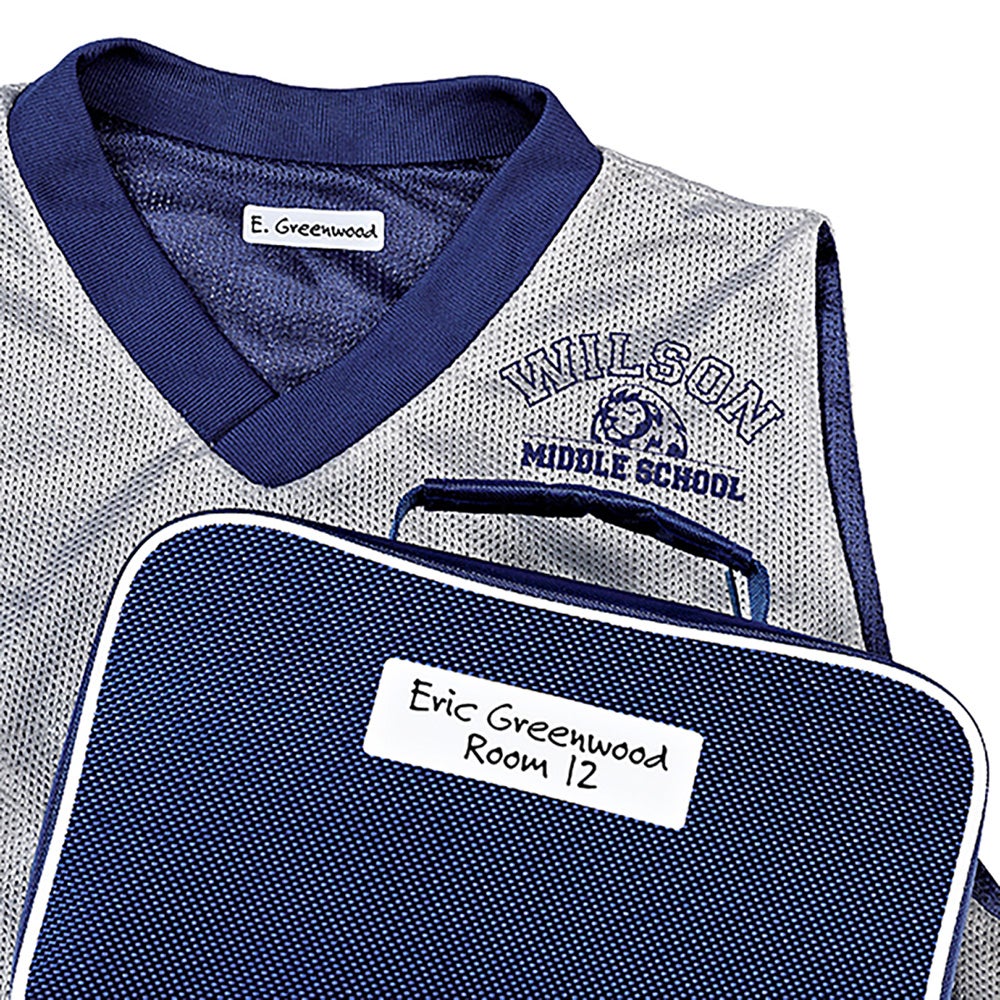 Avery Label Kids No-Iron Fabric Assorted Shape And Size 15up 3 Sheets ...