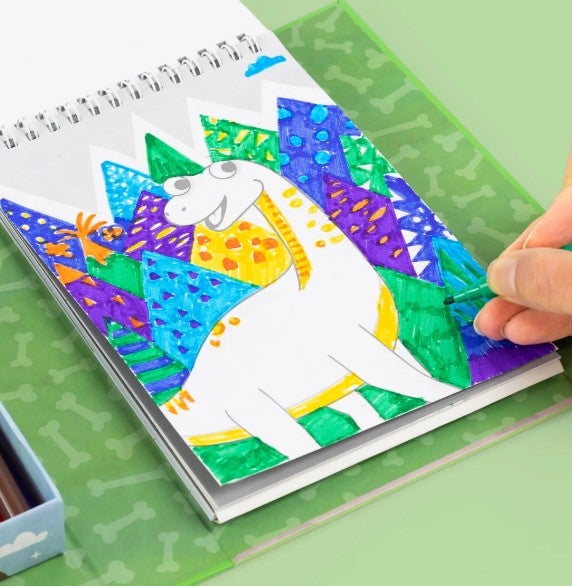 Tiger Tribe Colouring Set - Dinosaur | Paper Plus