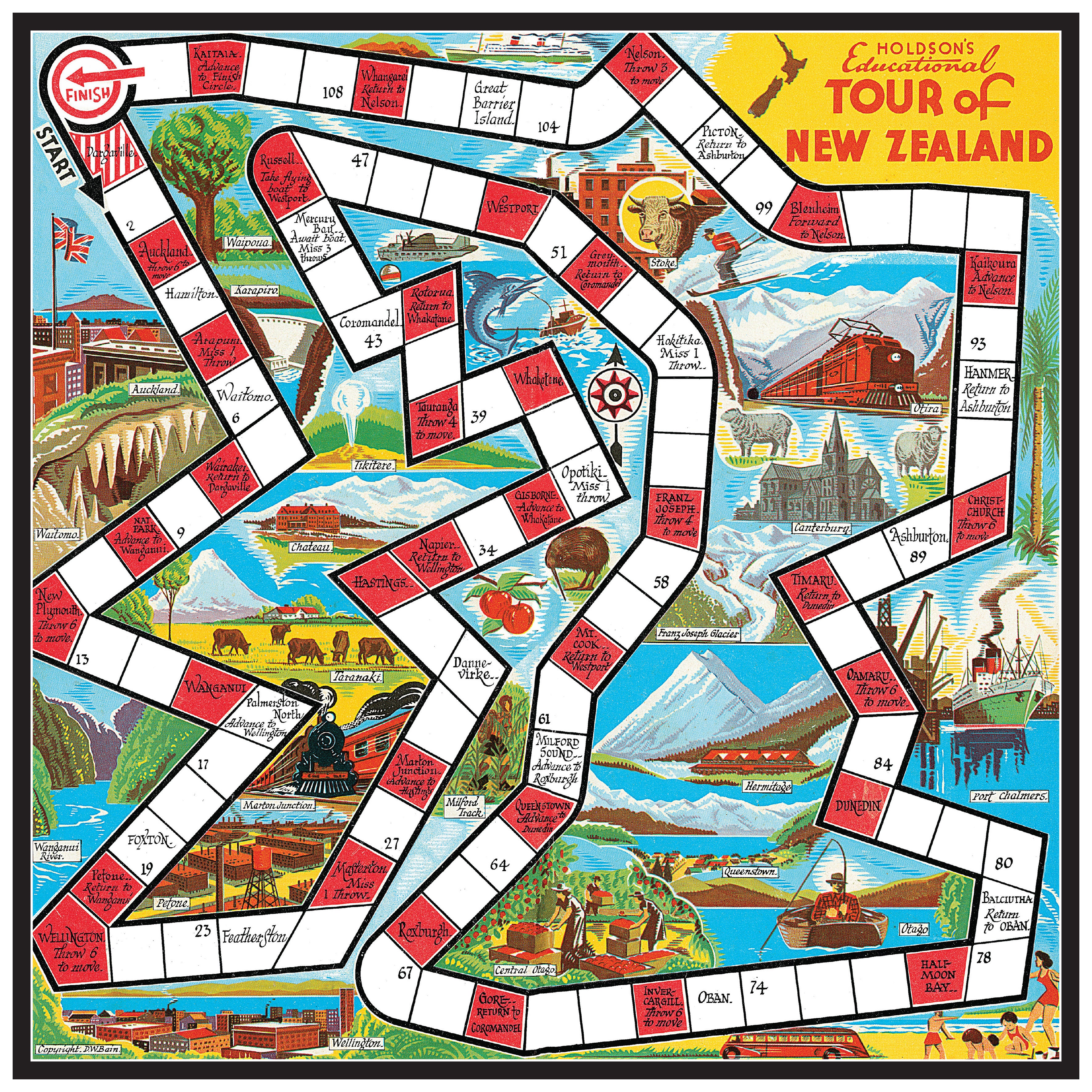 Tour Of New Zealand Board Game | Paper Plus