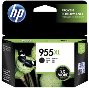 HP Ink Cartridge L0S72AA 955XL Black High Capacity | Paper Plus