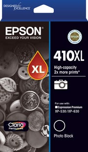 Epson Ink 410Xl Black Photo | Paper Plus