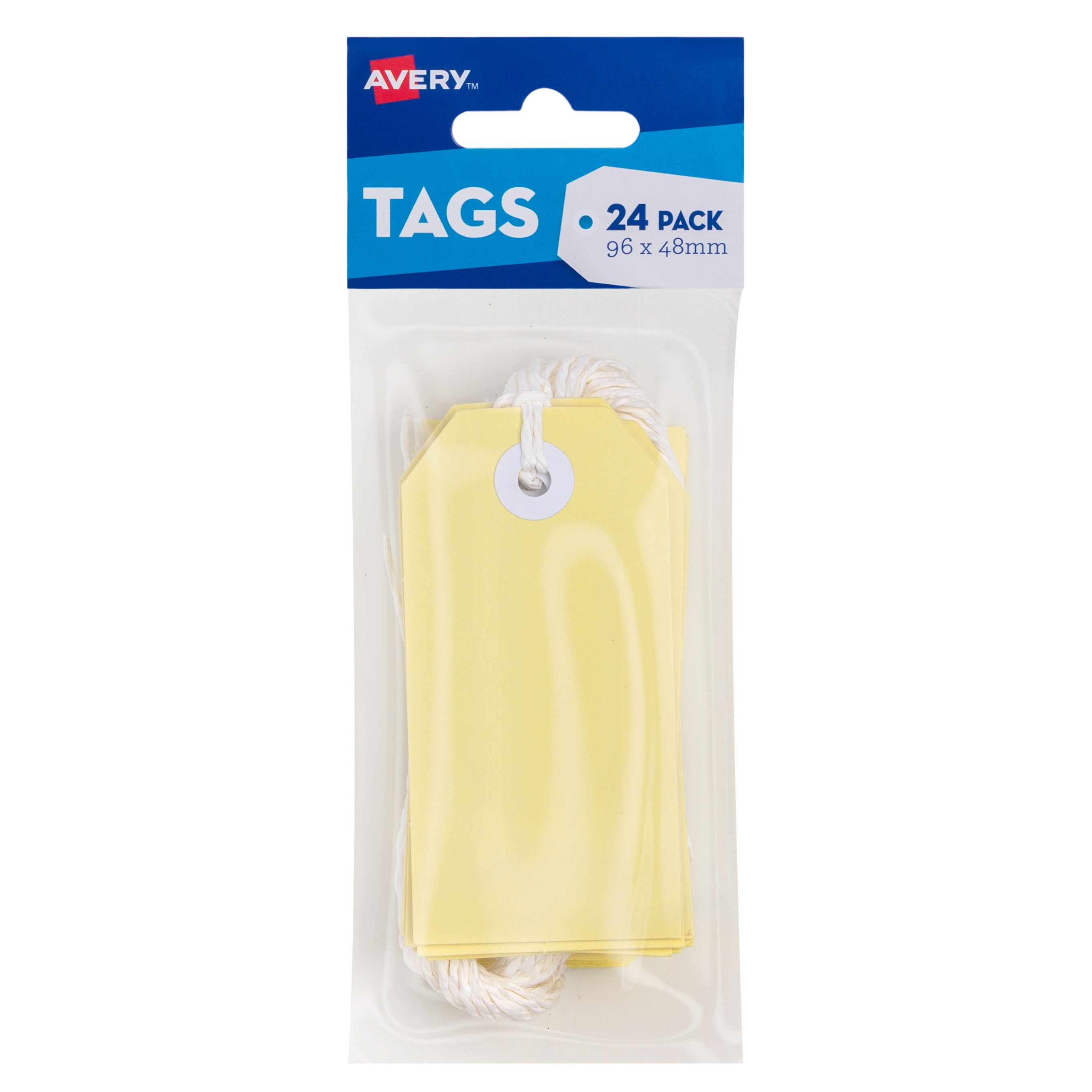 Avery Tag-It Pastel Yellow 24 Pack | Paper Plus
