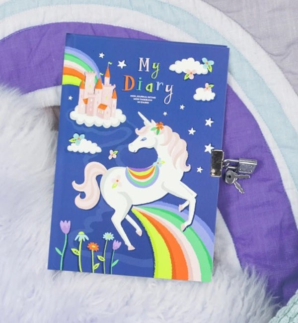 Tiger Tribe Unicorn Rainbow Lockable Diary | Paper Plus