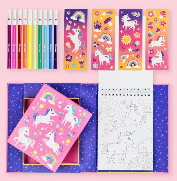Tiger Tribe Colouring Set Unicorn Magic | Paper Plus