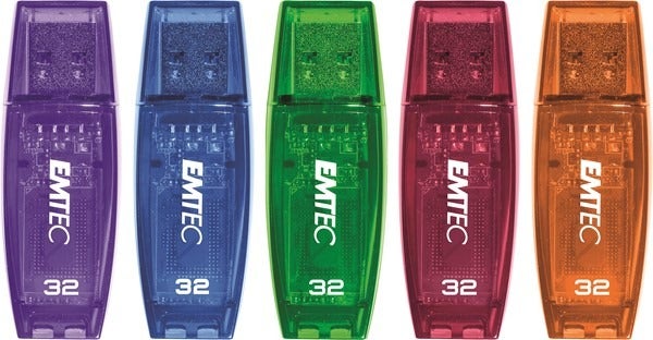 Emtec USB Flash Drive 32GB C410 Assorted Colours | Paper Plus
