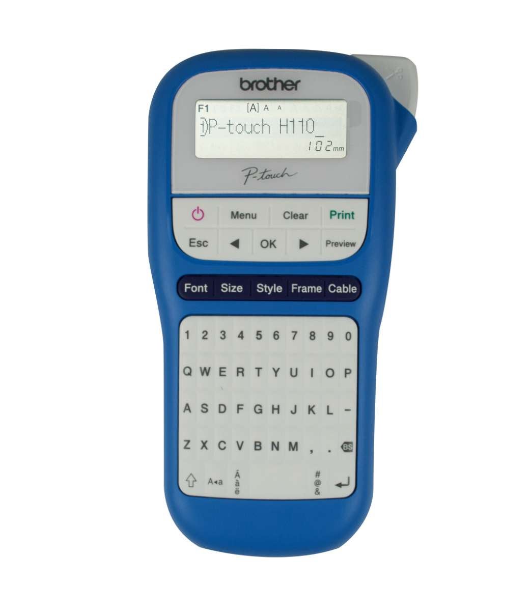 Brother Label Machine PTH110 BW Blue and White | Paper Plus