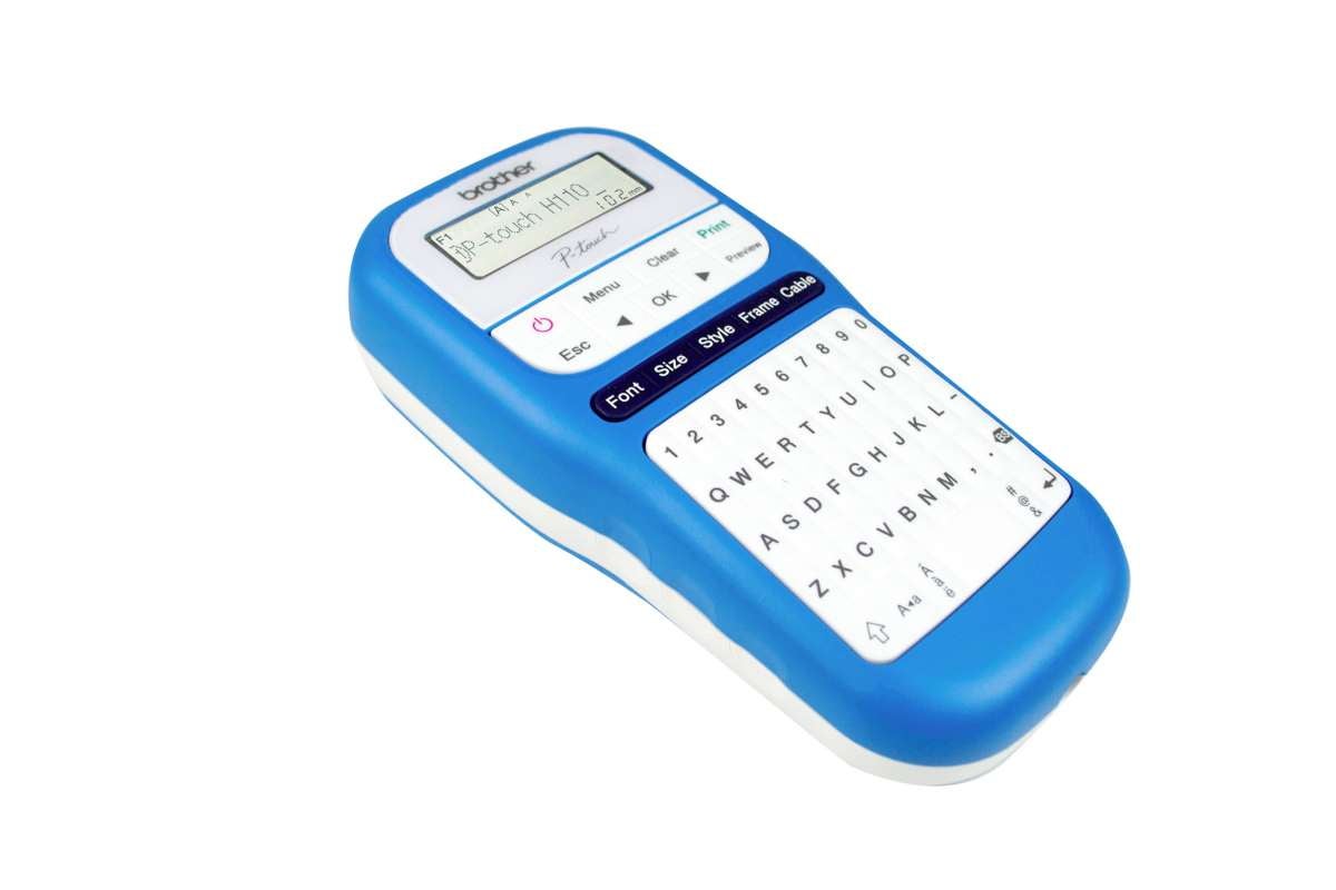 Brother Label Machine PTH110 BW Blue and White | Paper Plus