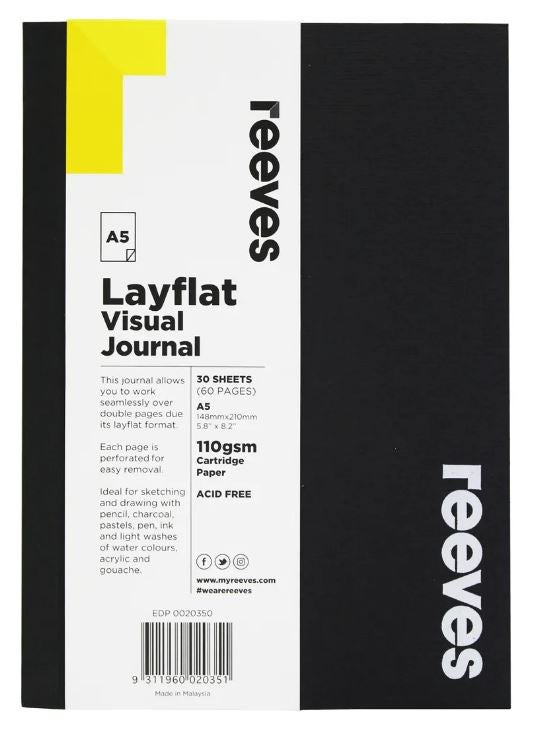 Reeves Layflat A5 Visual Journal | Paper Plus