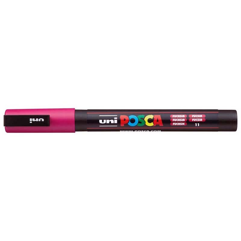 Uni Posca Marker 0.9-1.3mm Fine Fuchsia PC-3M | Paper Plus