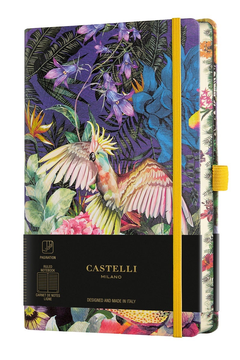 Castelli Eden A5 Ruled Notebook, Cockatiel | Paper Plus