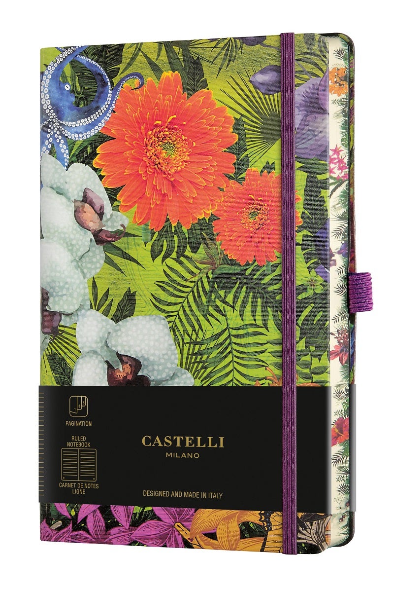 Castelli Eden A5 Ruled Notebook, Orchid | Paper Plus