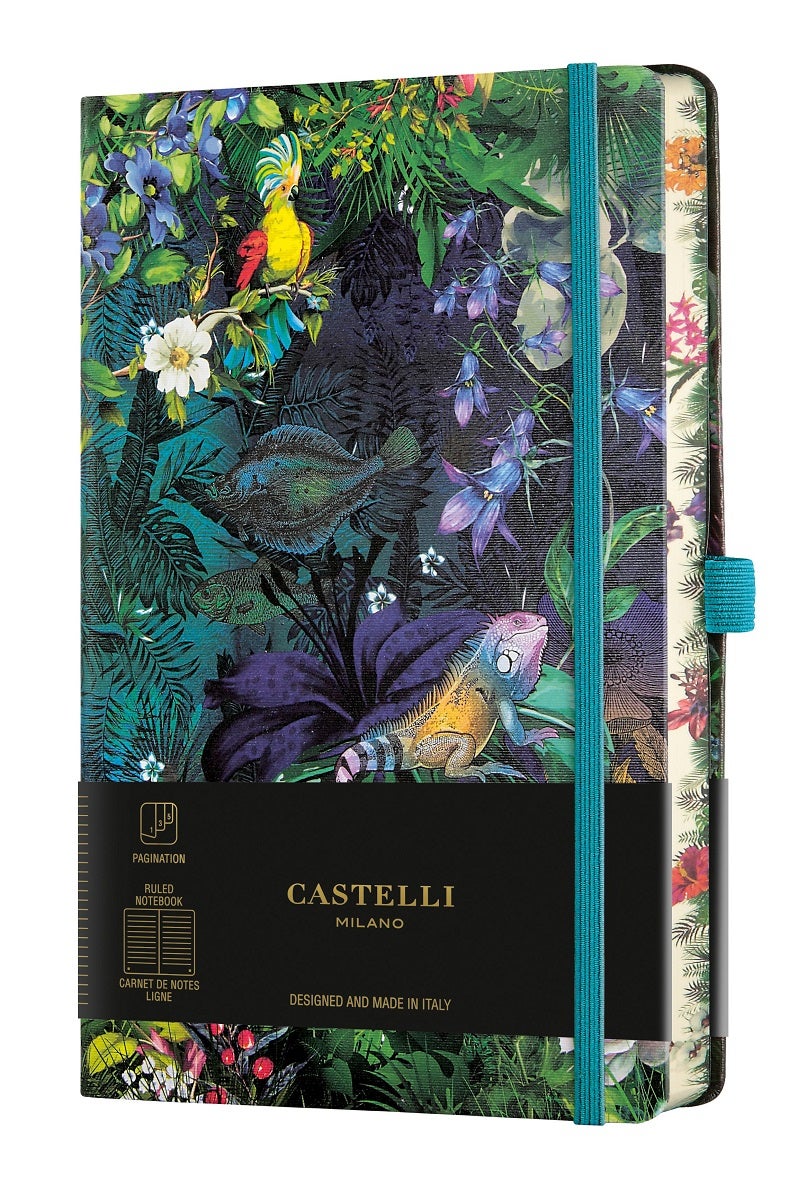 Castelli Eden A5 Ruled Notebook, Lily | Paper Plus