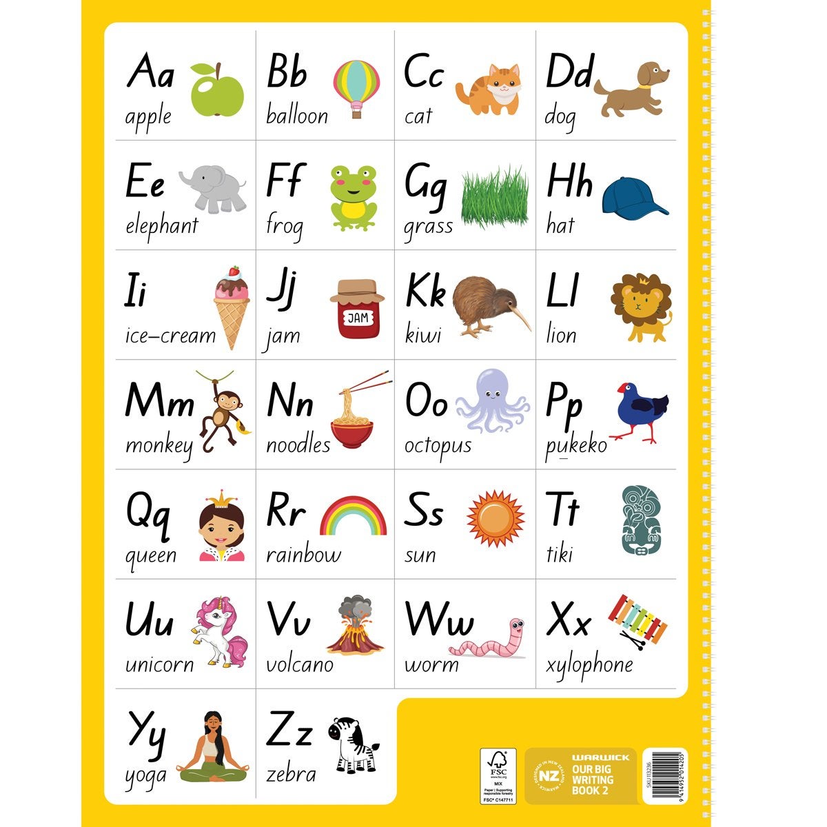 Warwick Our Big Writing Modelling Book 2 Half & Full Ruled Alternating ...