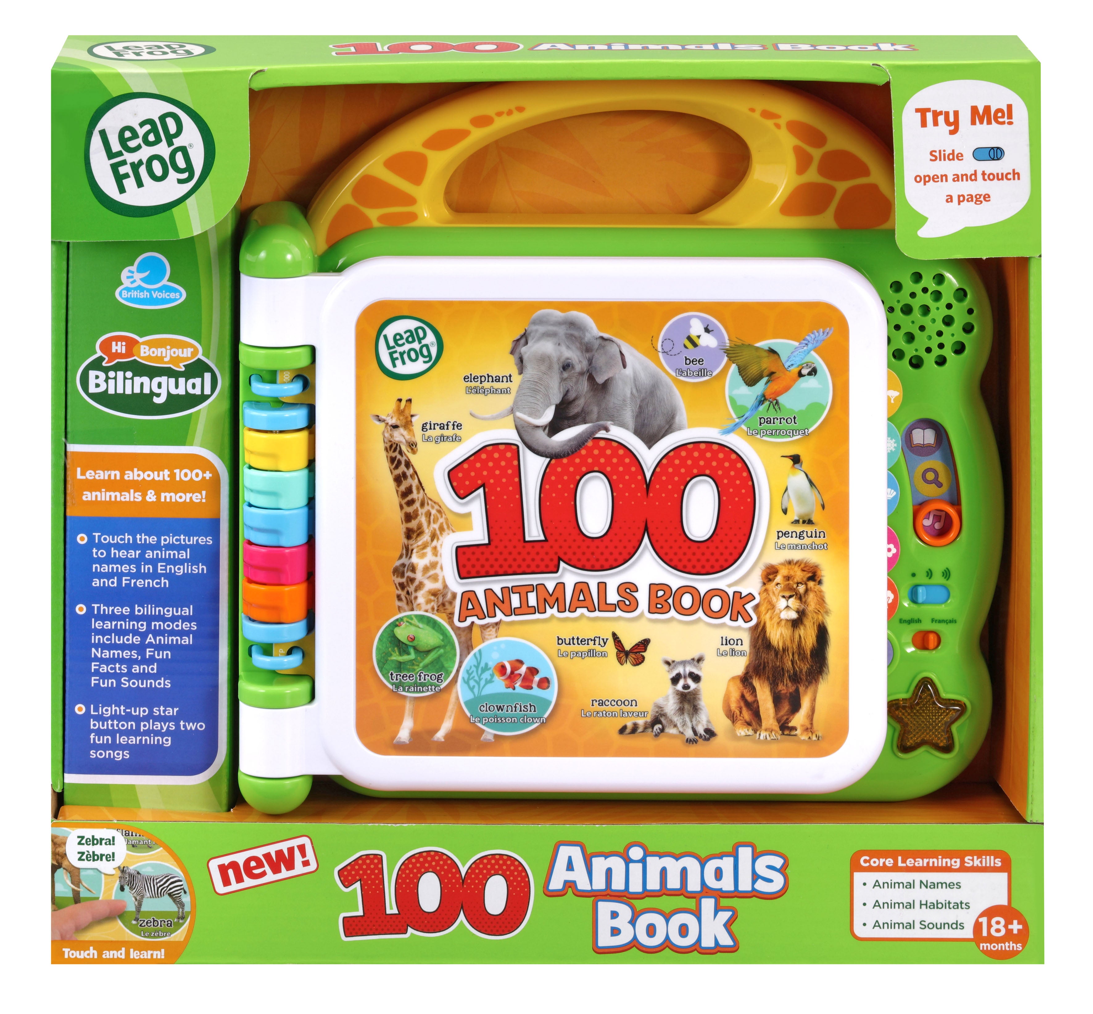 LeapFrog Learning Friends 100 Animals Bilingual Book | Paper Plus