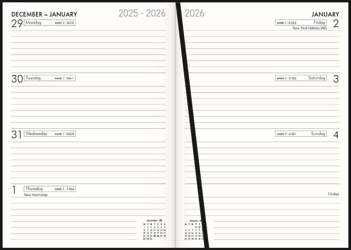 2026 Collins A53 Week to View Navy Diary | Paper Plus