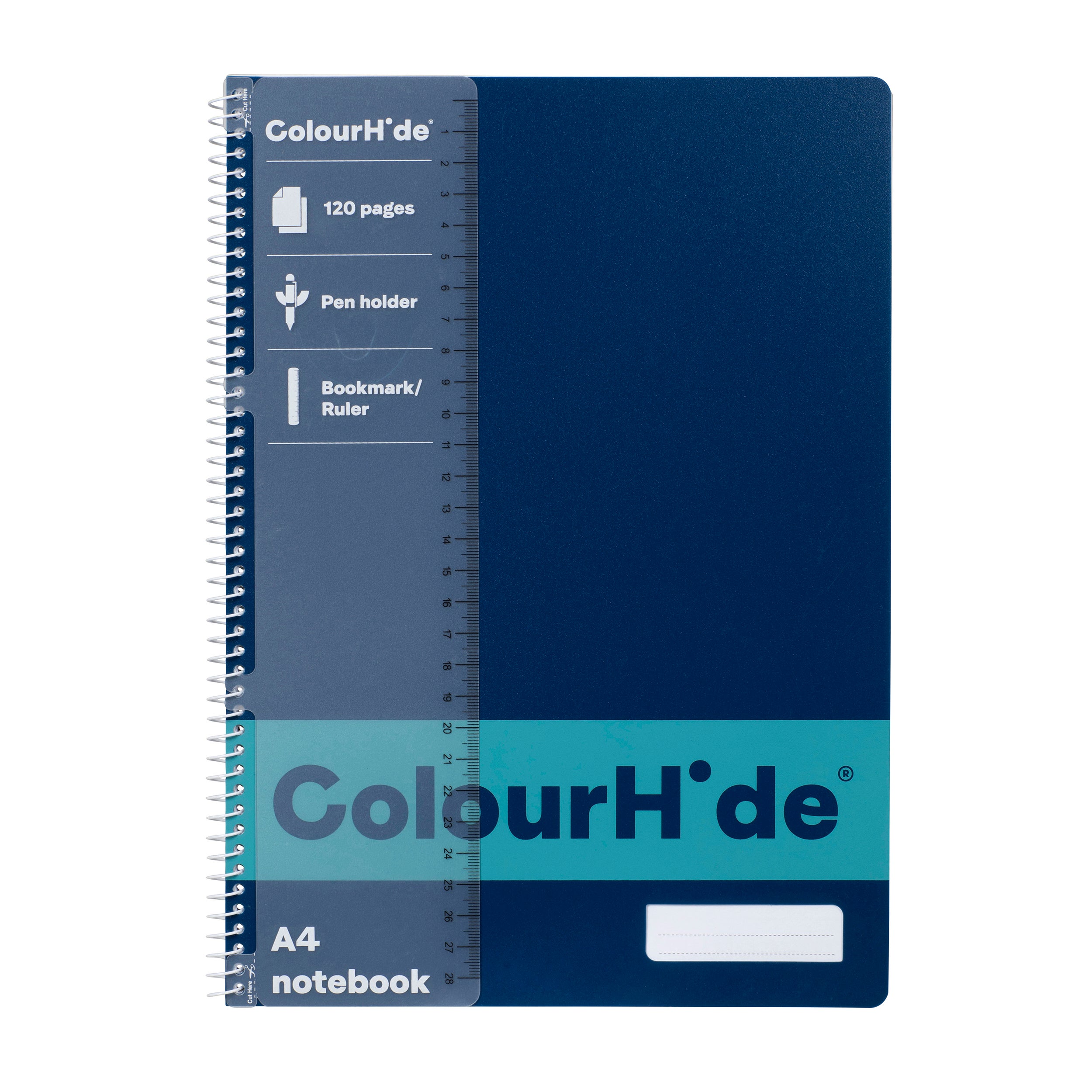 Colourhide Notebook A4 120 Page Navy | Paper Plus