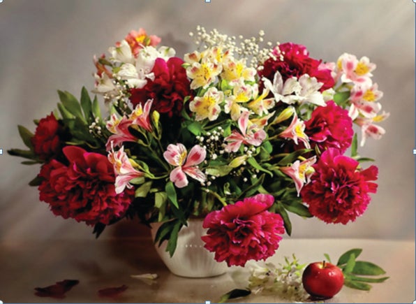 Colourful Flowers 3D Diamond Art Kit | Paper Plus