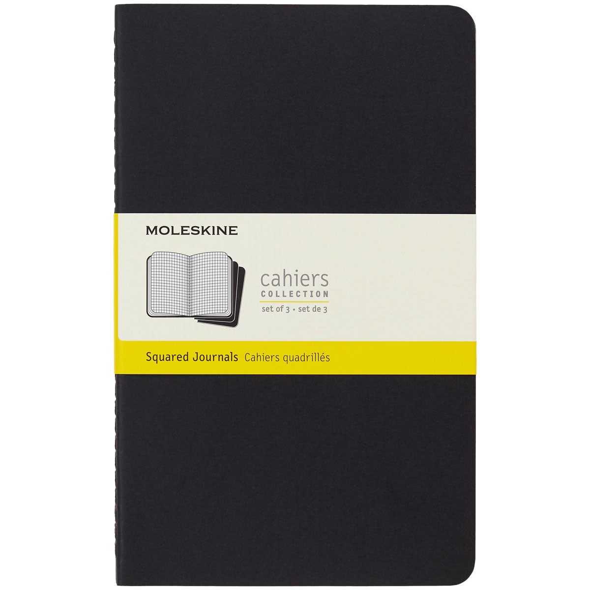 Moleskine Cahier Journals Large Black Square Pack 3 | Paper Plus