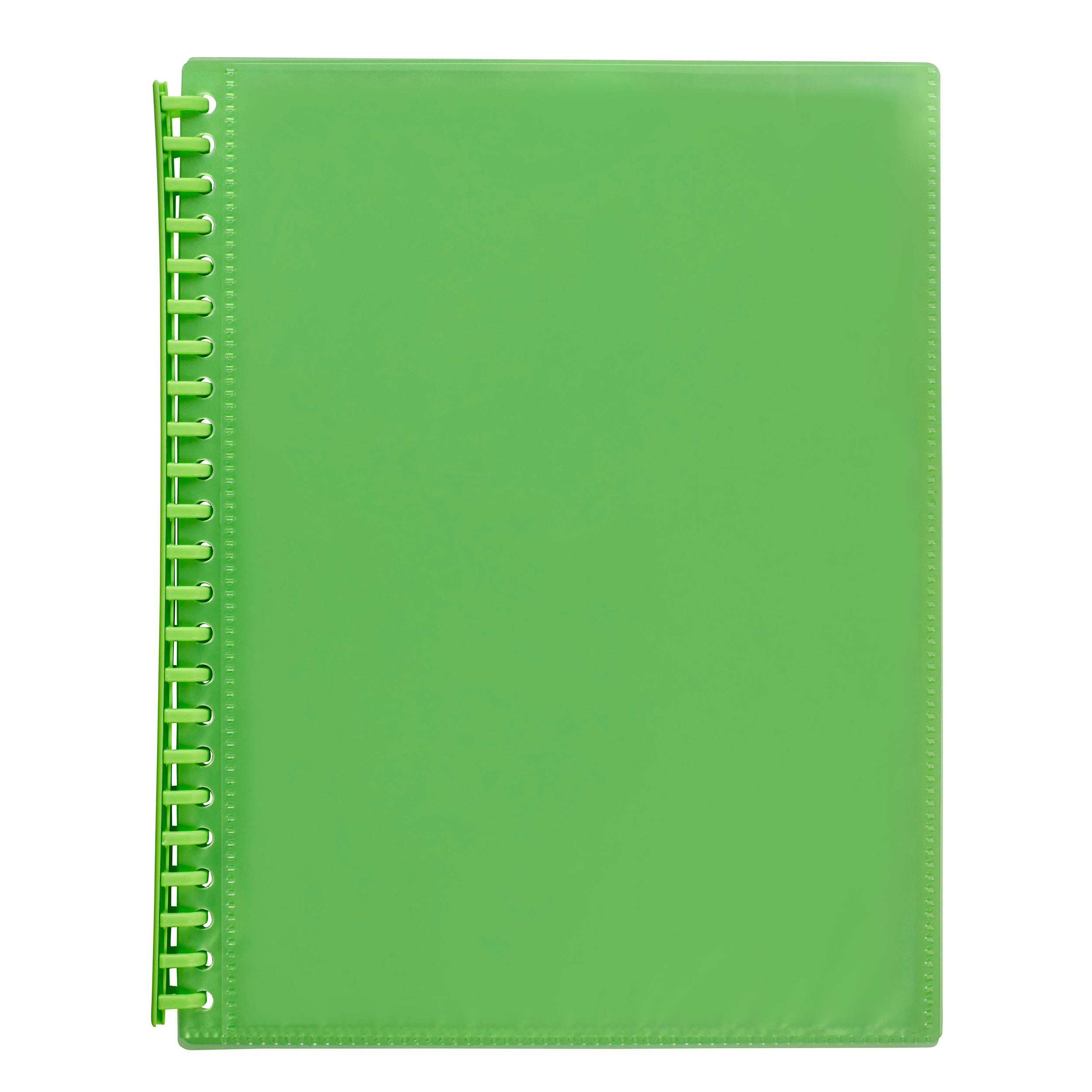Marbig Refillable Display Book with Insert Cover 20 Pocket Lime | Paper ...