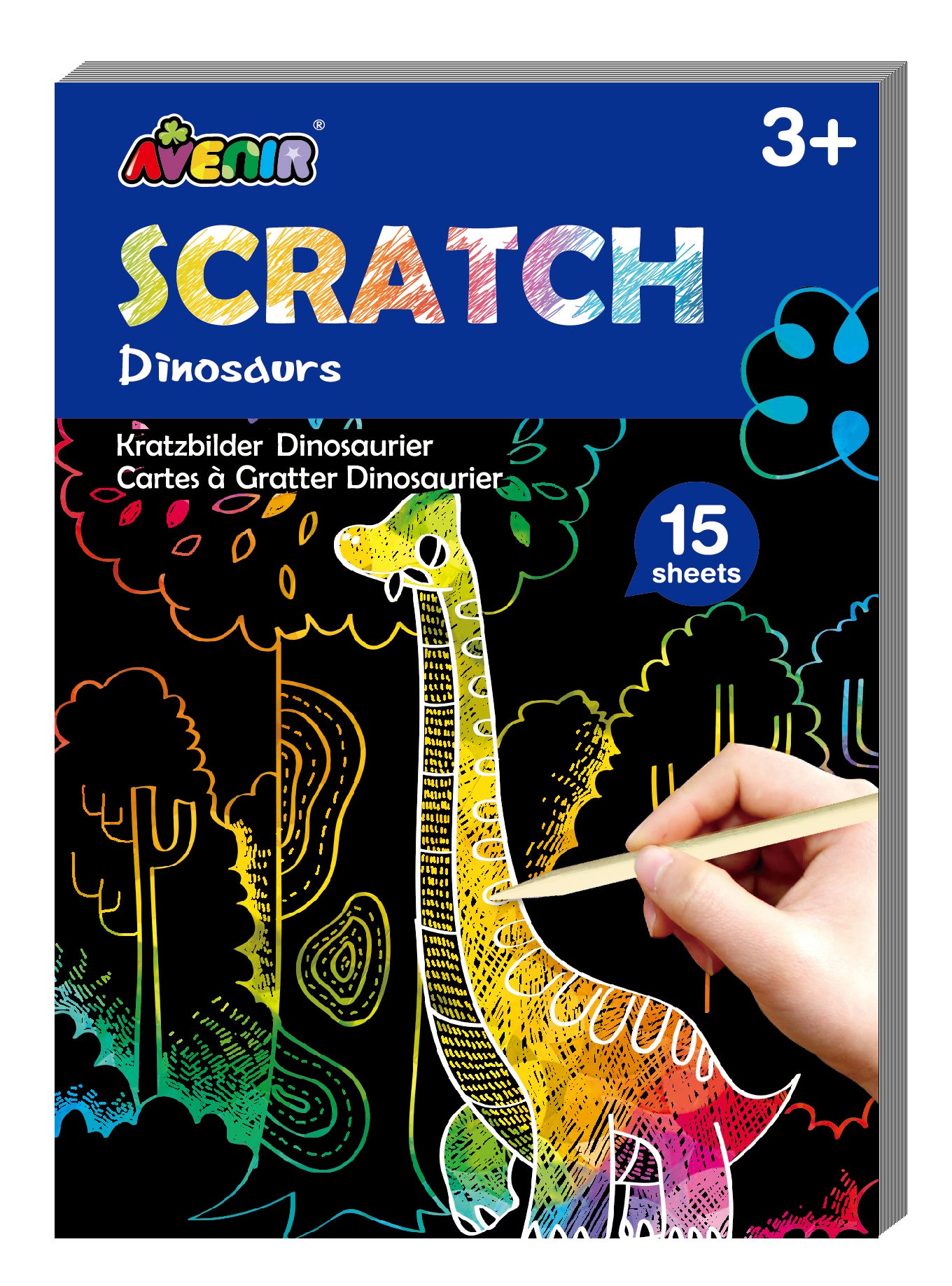 Avenir Small Scratch Book Dinosaurs | Paper Plus
