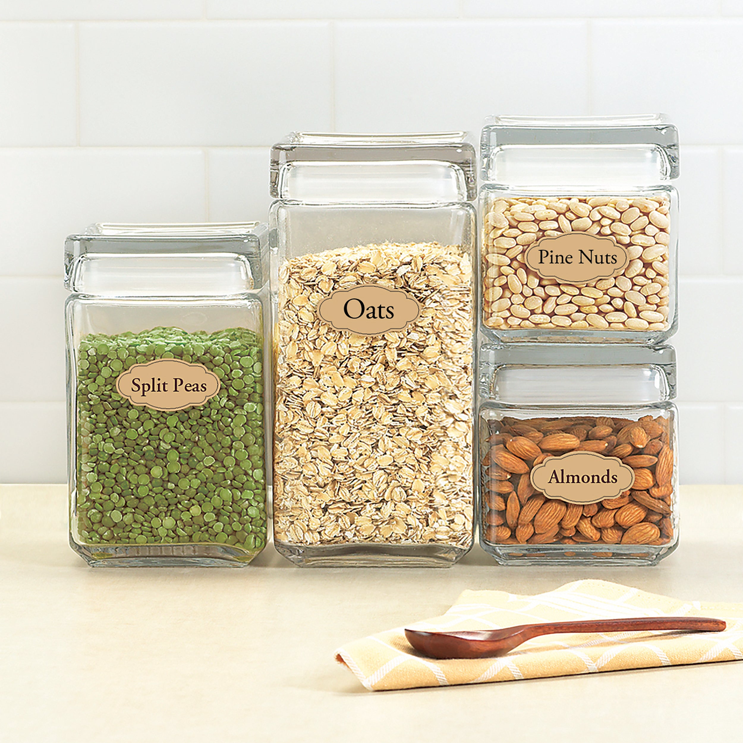 Avery Kitchen & Pantry Labels Scallop Kraft | Paper Plus