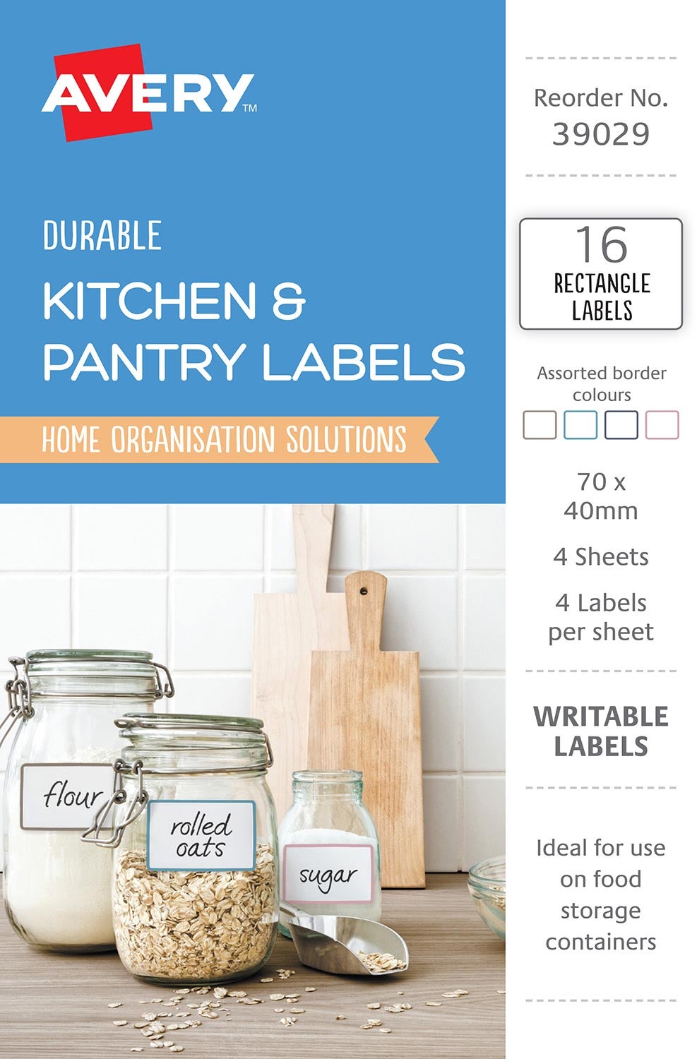Avery Kitchen & Pantry Durable Labels Rectangle | Paper Plus