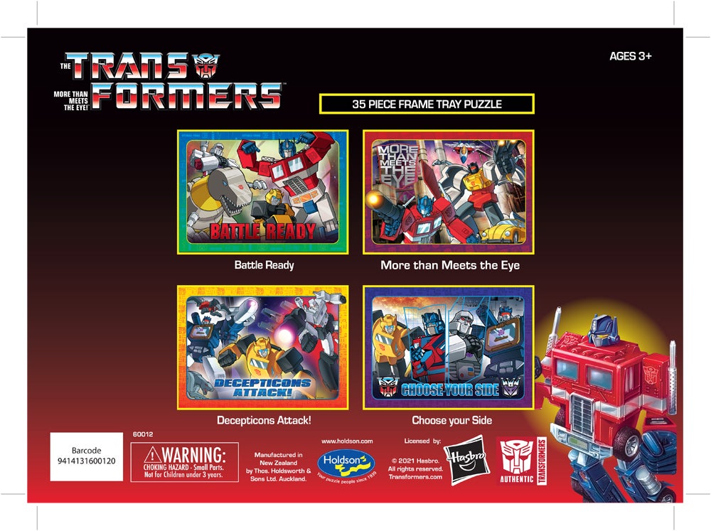 Transformers Frame Tray Puzzle 35 Pieces Assorted | Paper Plus