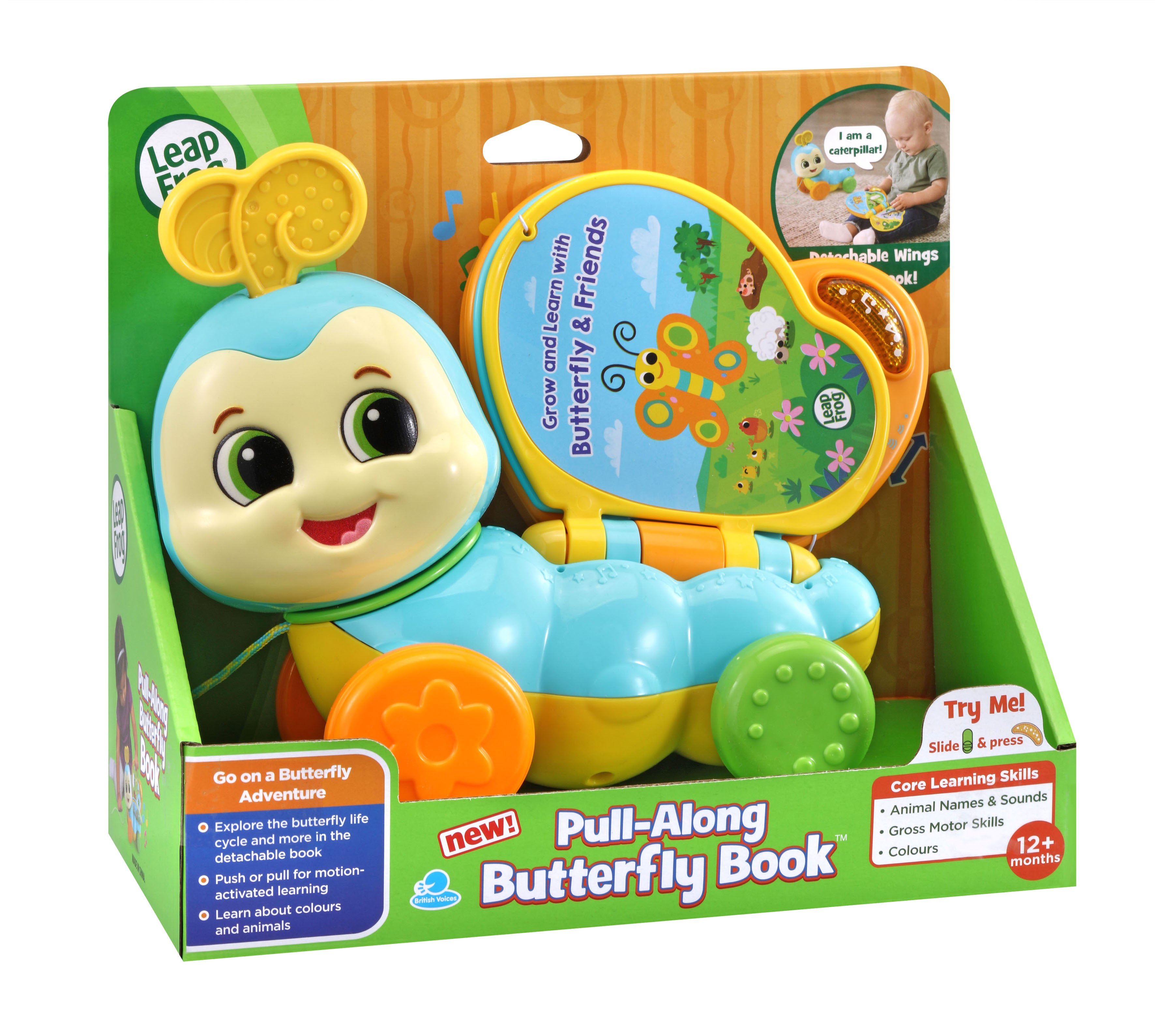Leapfrog Pull-Along Butterfly Book | Paper Plus