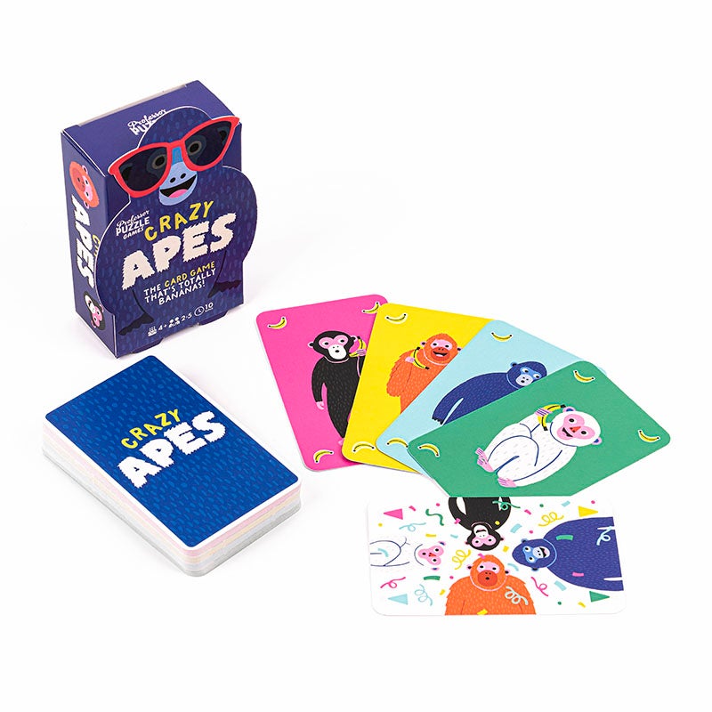 Professor Puzzle Games: Crazy Apes Card Game | Paper Plus