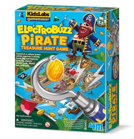 4M Kidz Labs Gamemaker - ElectroBuzz Pirate Treasure Hunt Game | Paper Plus