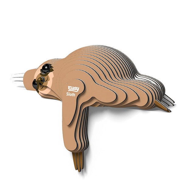 Eugy: Sloth #032 - 3D Cardboard Model | Paper Plus