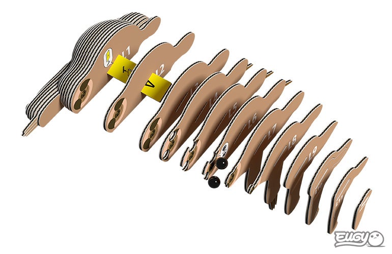 Eugy: 032 Sloth - 3D Cardboard Model | Paper Plus