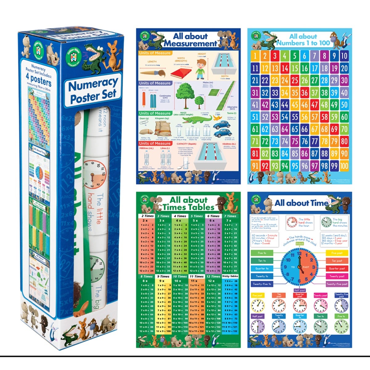 Learning Can Be Fun All About Numeracy Poster Box Set | Paper Plus
