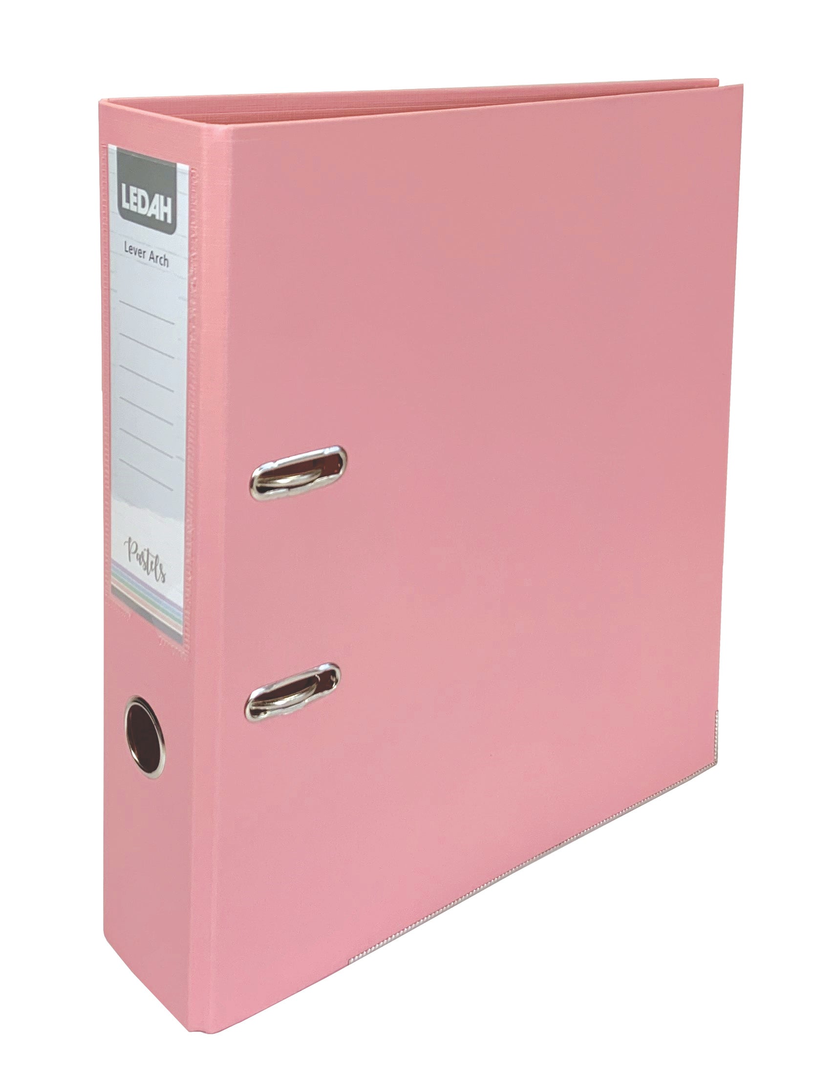 Ledah Pastels Pink A4 Lever Arch | Paper Plus
