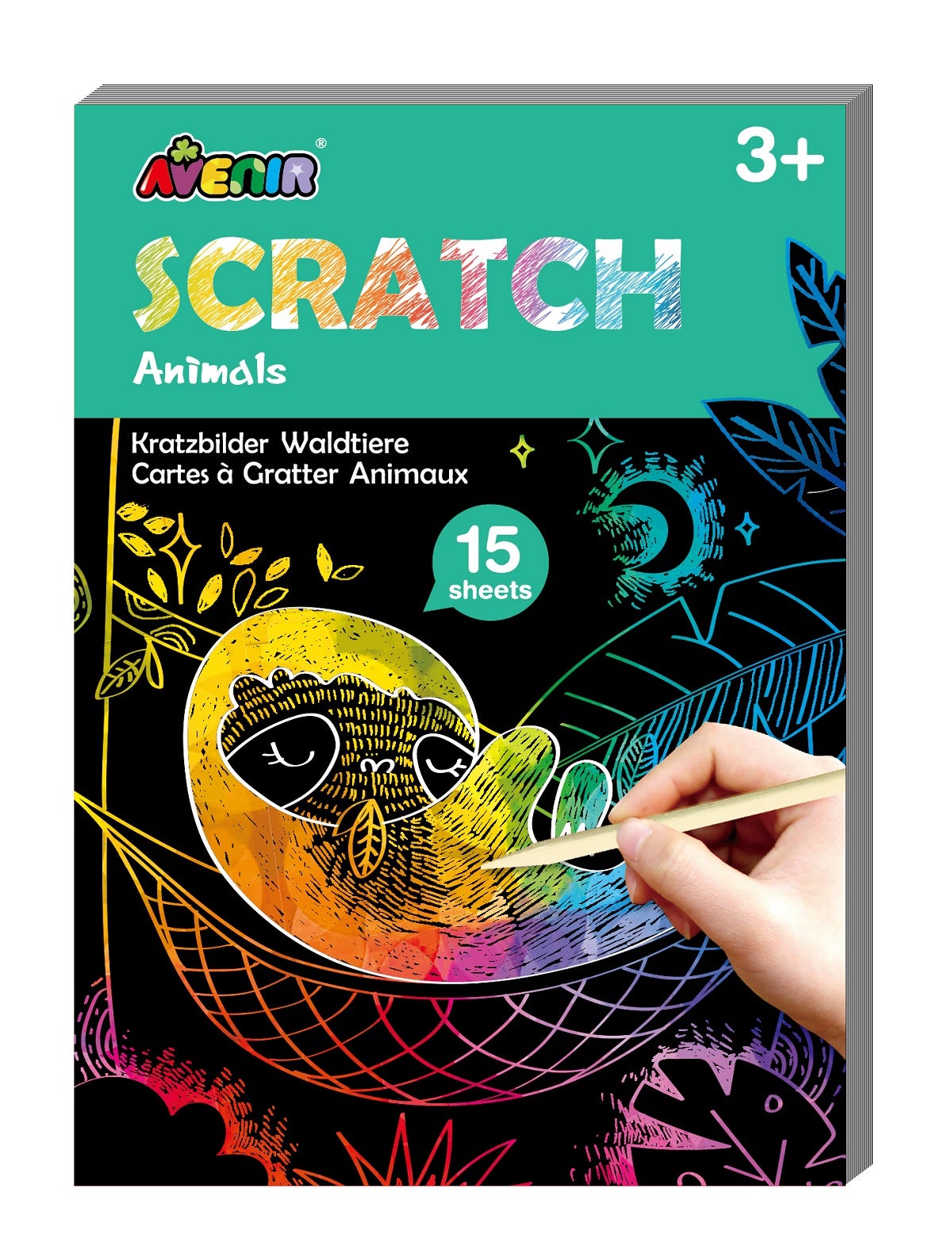 Avenir Scratch Mini Book Animals | Paper Plus