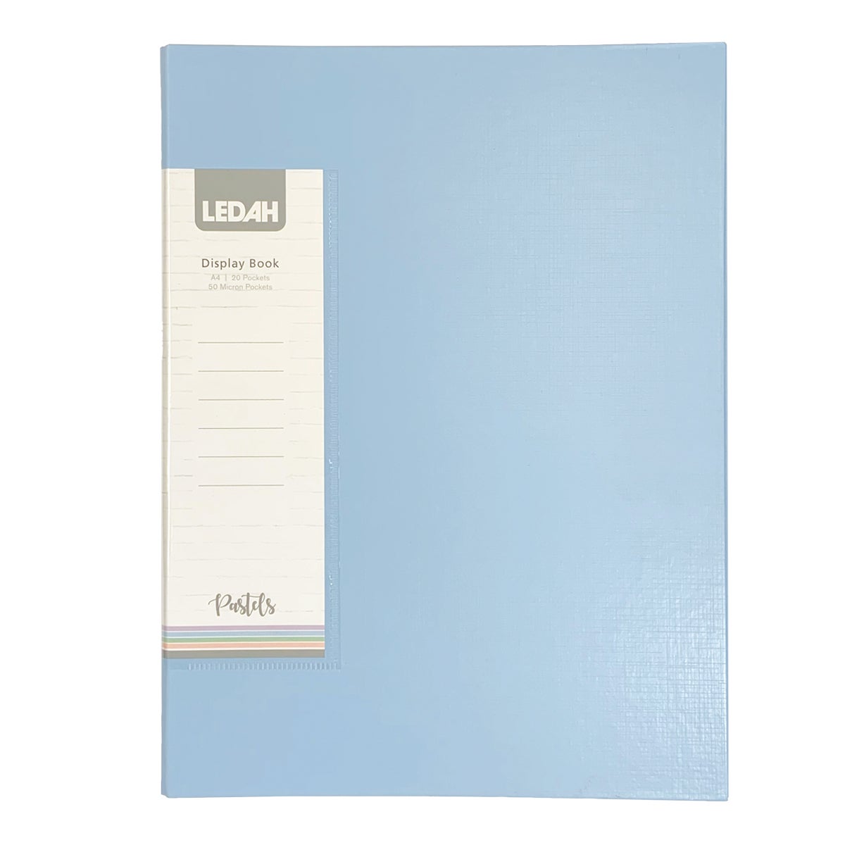 Ledah Pastels Display Book A4 Blue 20 Pocket | Paper Plus