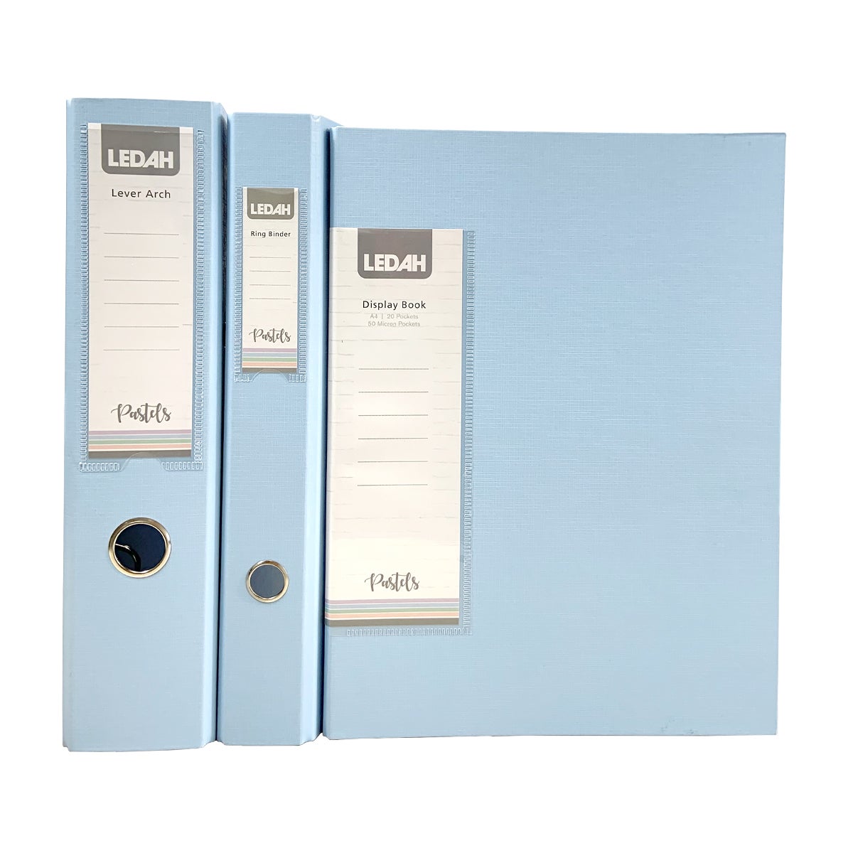 Ledah Pastels Display Book A4 Blue 20 Pocket | Paper Plus